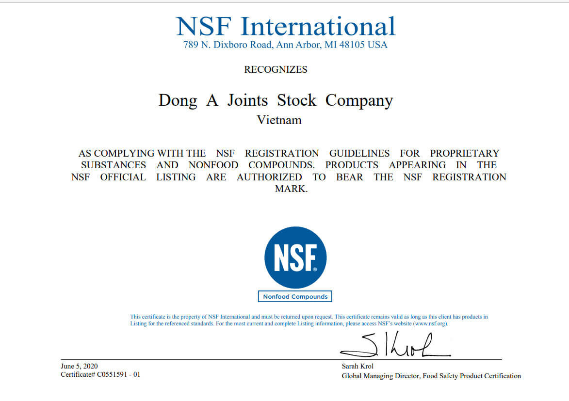 DONG A JOINT STOCK COMPANY
